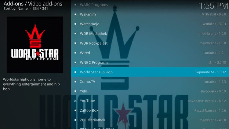 How to Install World Star Hip Hop Kodi Addon
