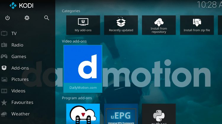 How to Install DailyMotion Kodi Addon
