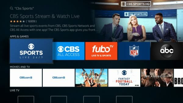 How to Install CBS Sports App on Firestick & Android TV