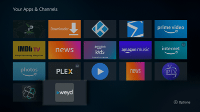 Install Weyd APK on Firestick/Fire TV and Android TV Box (2022)