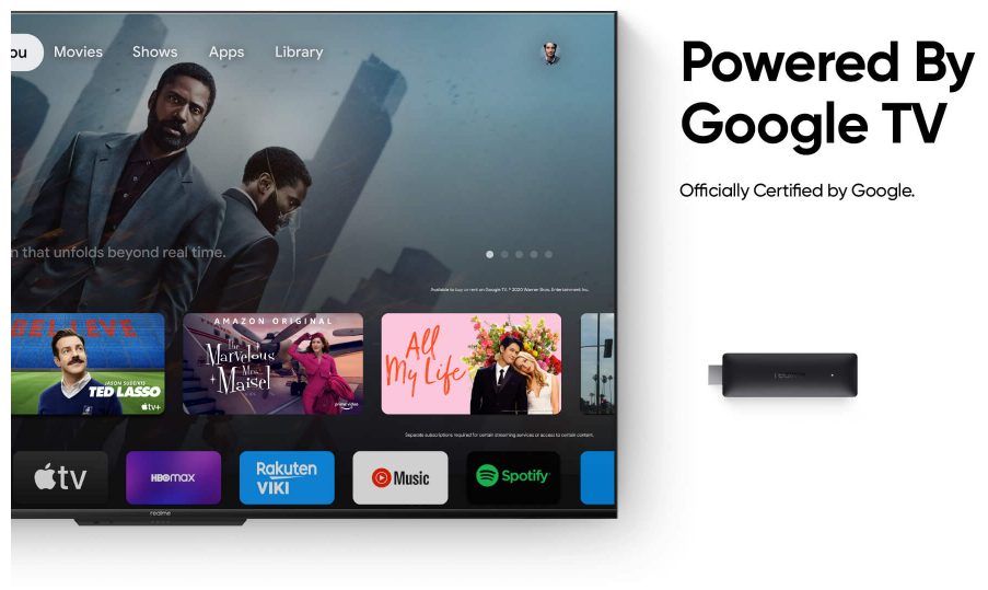 All-New realme 4k Google TV Stick Now Available for Purchase
