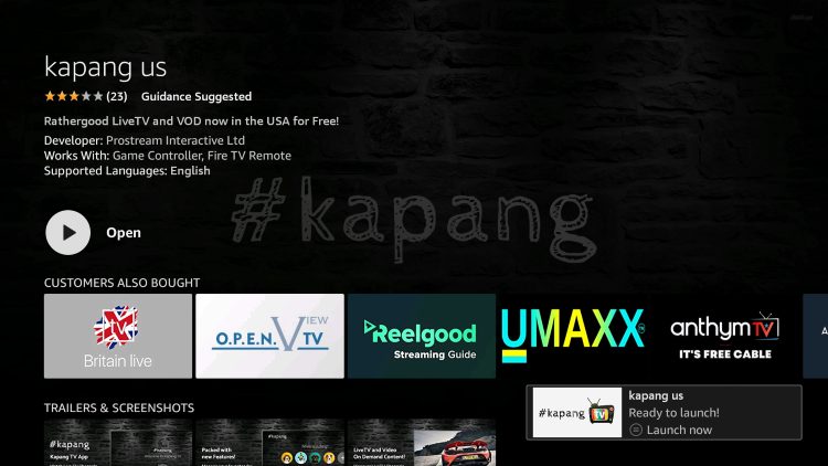 How to Install Kapang TV App on Firestick & Android TV Devices