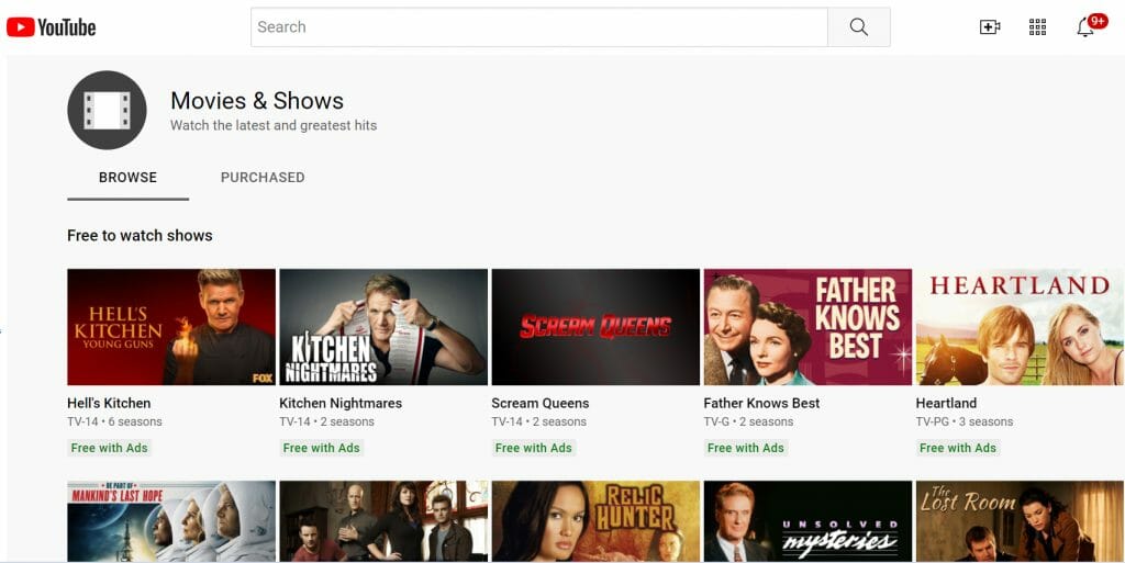 YouTube Introducing Free TV Shows (With Ads) on All Platforms