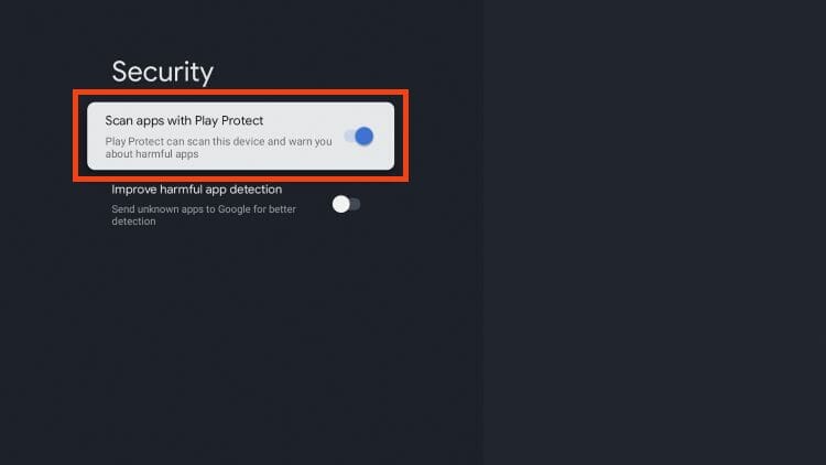 How to Disable Play Protect on Android TV & Google TV