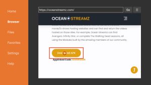 How to Install Ocean Streamz V3.4.5 on Firestick/Android TV