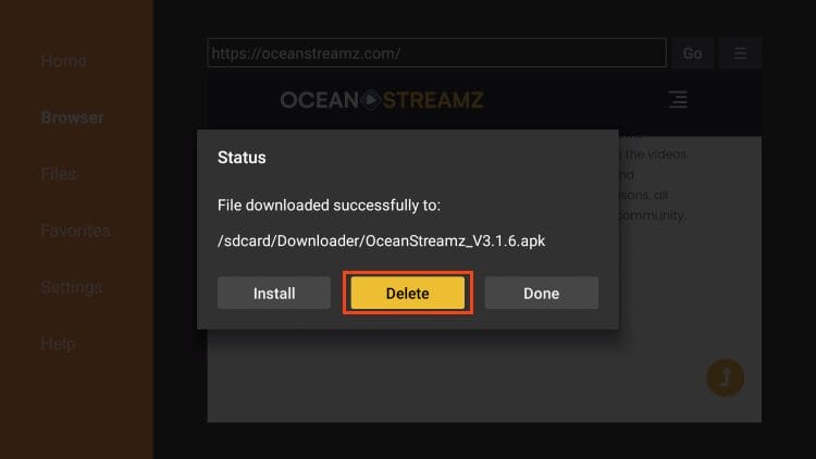 How to Install Ocean Streamz on Firestick & Android TV (V3.5.2)
