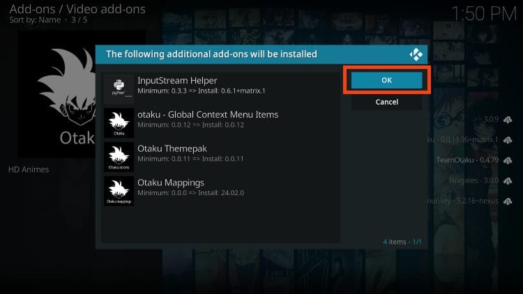 How to Install Otaku Kodi Addon for Anime & More