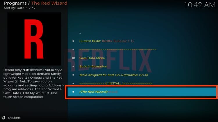 How to Install RedFlix Kodi Build on Firestick/Android TV