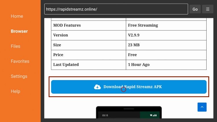How to Install Rapid Streamz on Firestick/Android TV (2026)