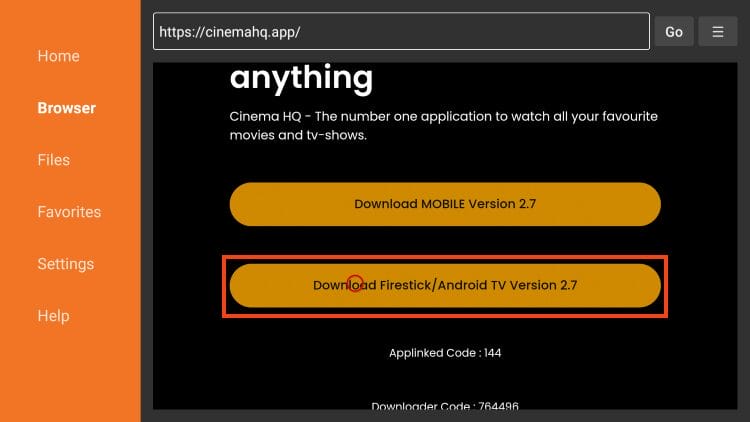 How to Install Cinema HQ - All-in-One Media App (Fire TV/Android)