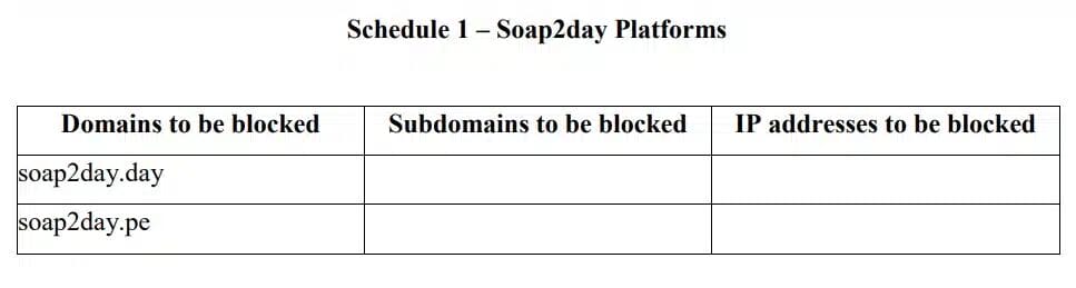 Soap2Day Lawsuit Results in Major Site Blocking Order