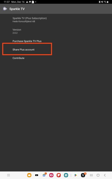 Sparkle TV IPTV Player on Firestick & Android TV