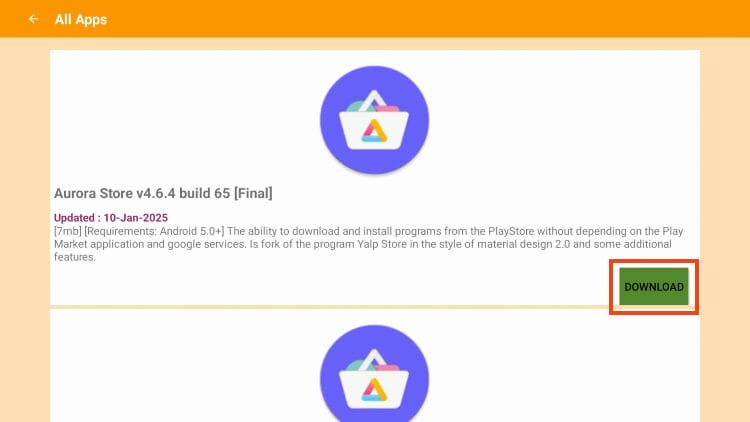 How to Install Aurora Store on Firestick/Android TV (2025)