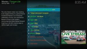 How to Install Torque Lite Addon on Kodi (Live Motorsports)