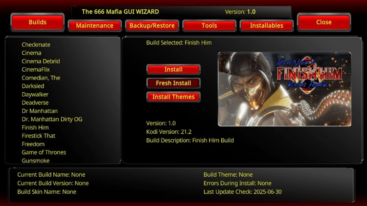 How to Install Finish Him Build on Kodi (New Sports Build)