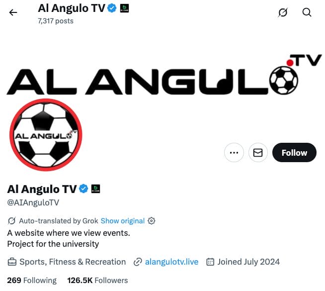 Operator of Pirate Sports Website 'Al Angulo TV' Arrested