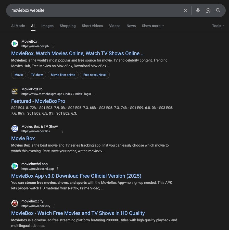 MovieBox Site Shut Down by Authorities: Dozens of Clones Appear