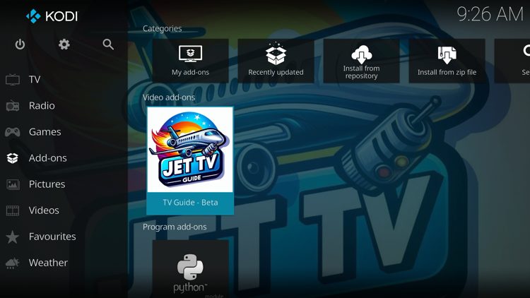 How to Install Jet TV Guide Addon on Kodi (Free EPG)