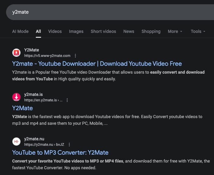 Y2Mate and Other YouTube Rippers Shutdown by Authorities