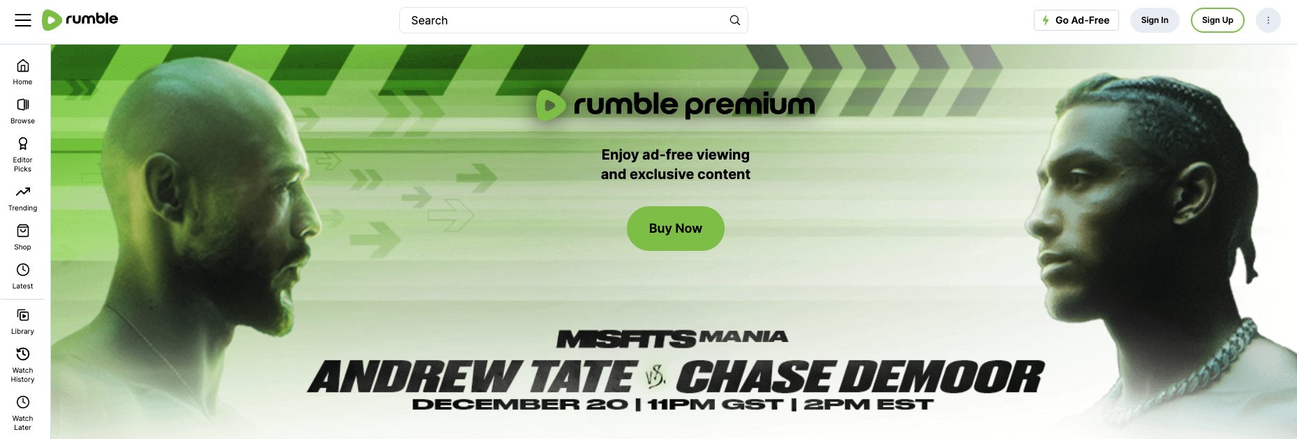 How to Stream Andrew Tate vs Chase Demoor Fight