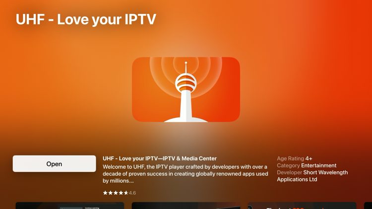 How to Install UHF IPTV App on Apple TV 4K (2026)
