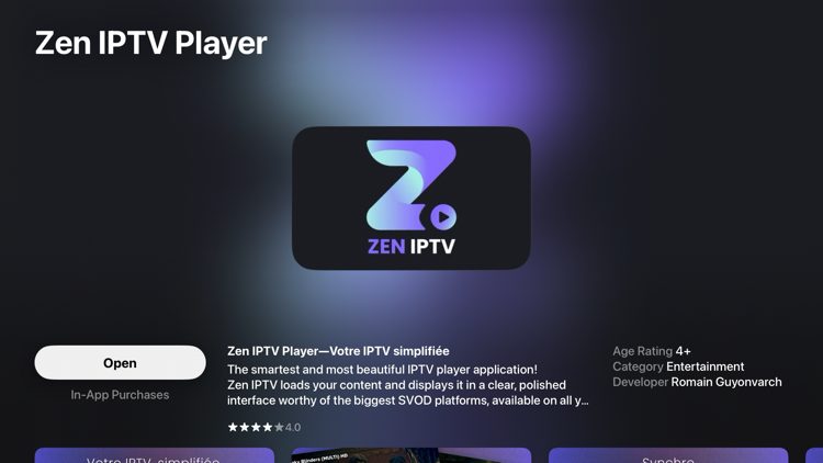 How to Install Zen IPTV Player on Apple TV & Android TV