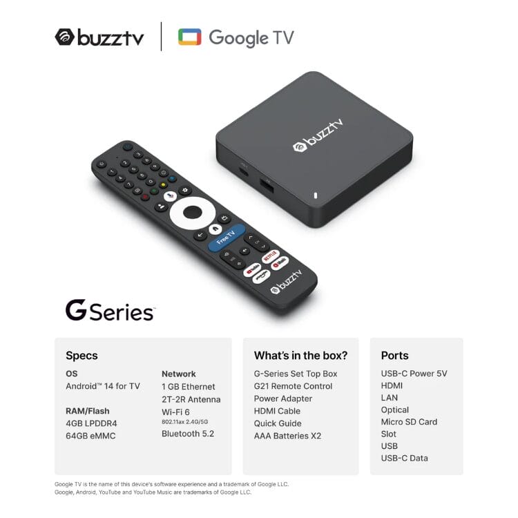 BuzzTV G-Series Android TV Box Review